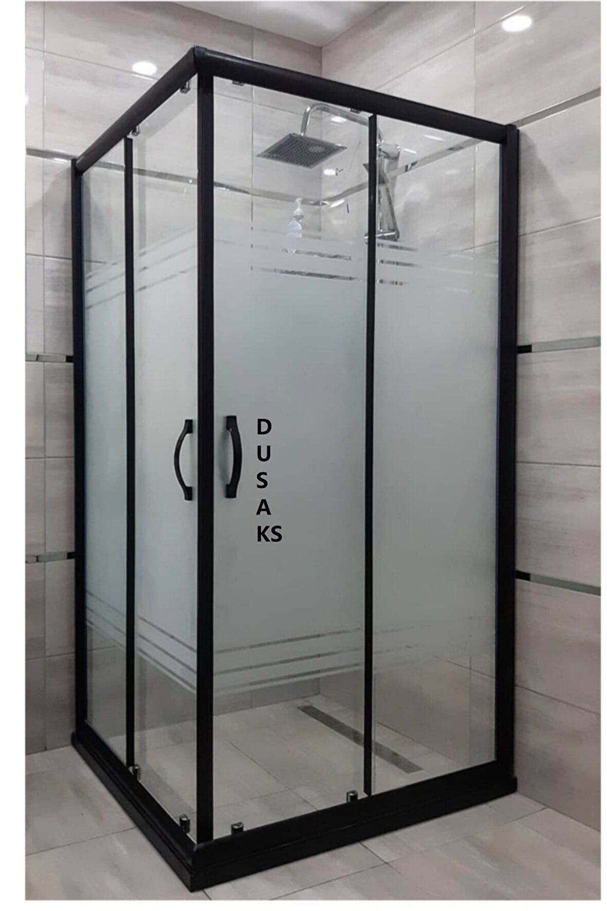 Siyah Duşakabin Kumlama Cam H 190 | Vitra, Artema, Çanak lavabo